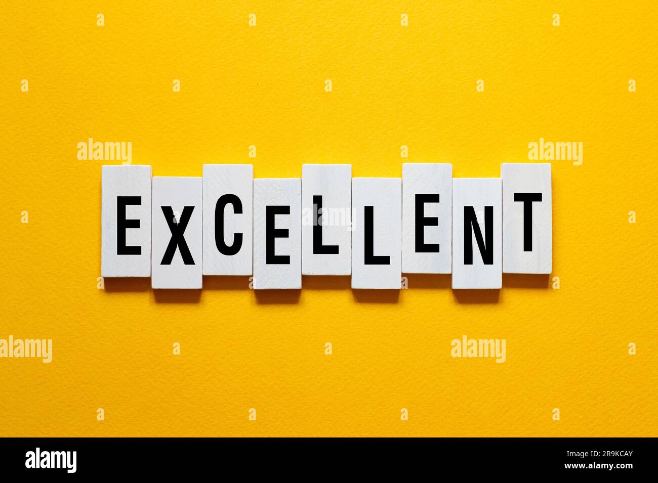 Business excellence word blocks hi-res stock photography and images - Alamy