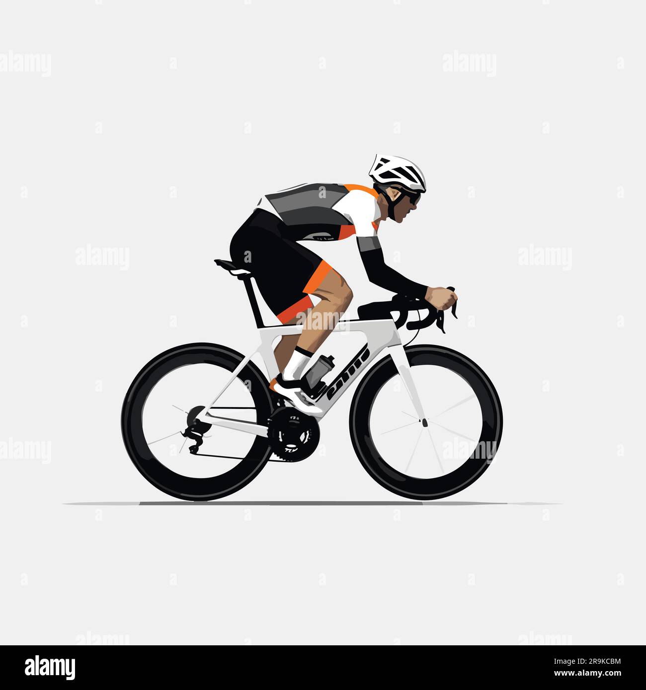 Adult male cyclist Stock Vector Images - Alamy