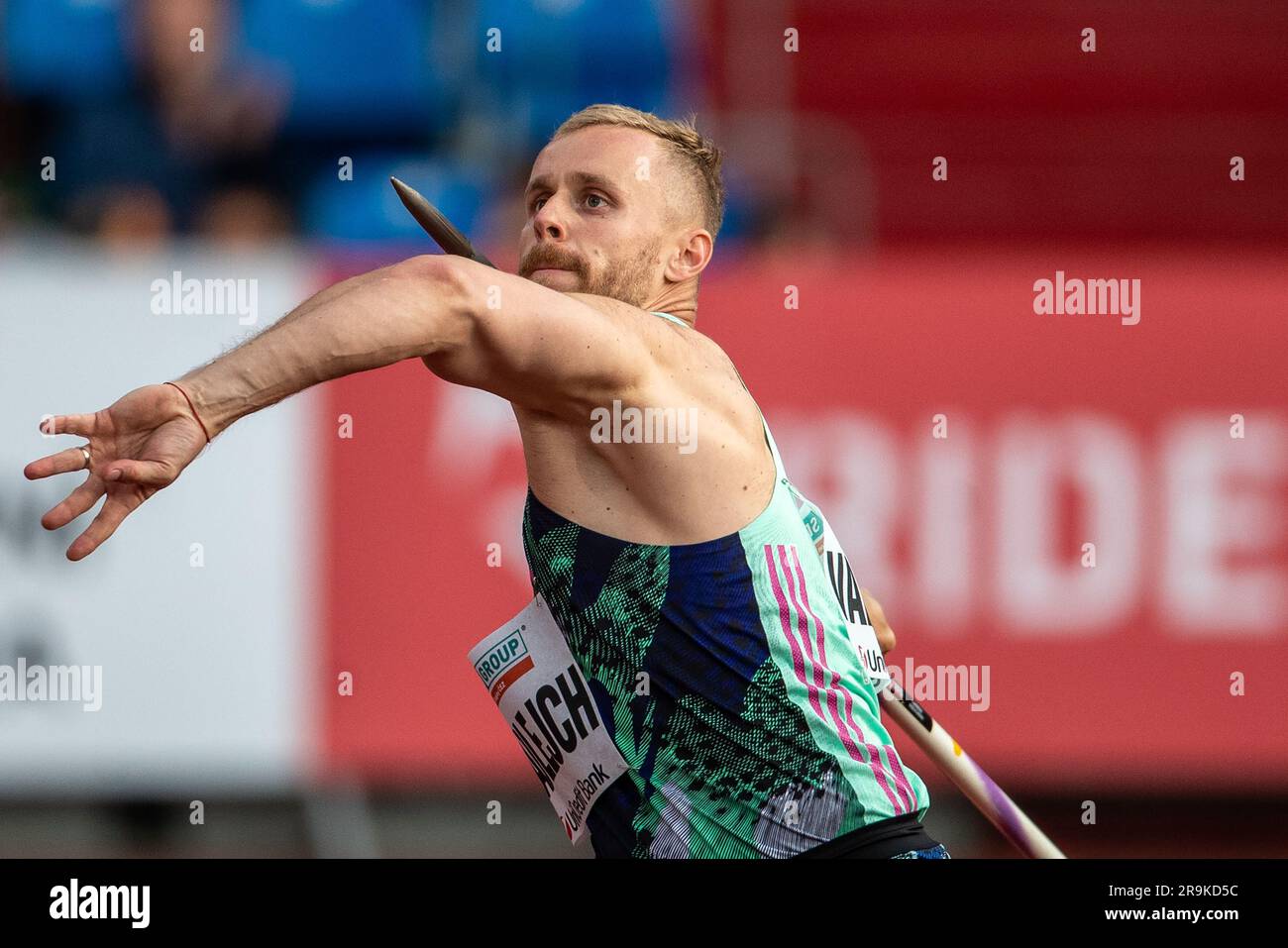 Ostrava, Czech Republic. 27th June, 2023. Athlete Jakub Vadlejch from ...