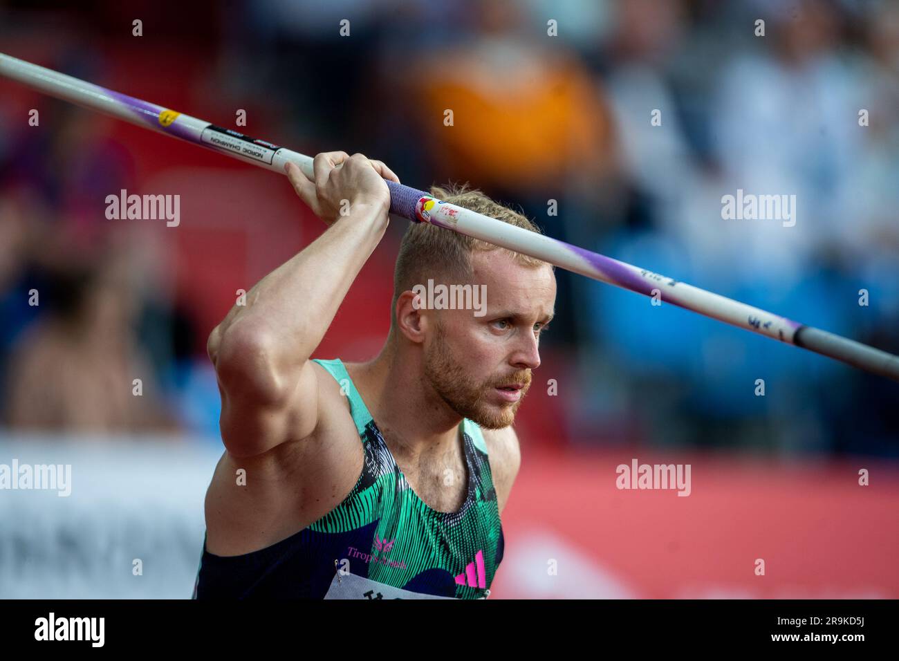 Ostrava, Czech Republic. 27th June, 2023. Athlete Jakub Vadlejch from ...