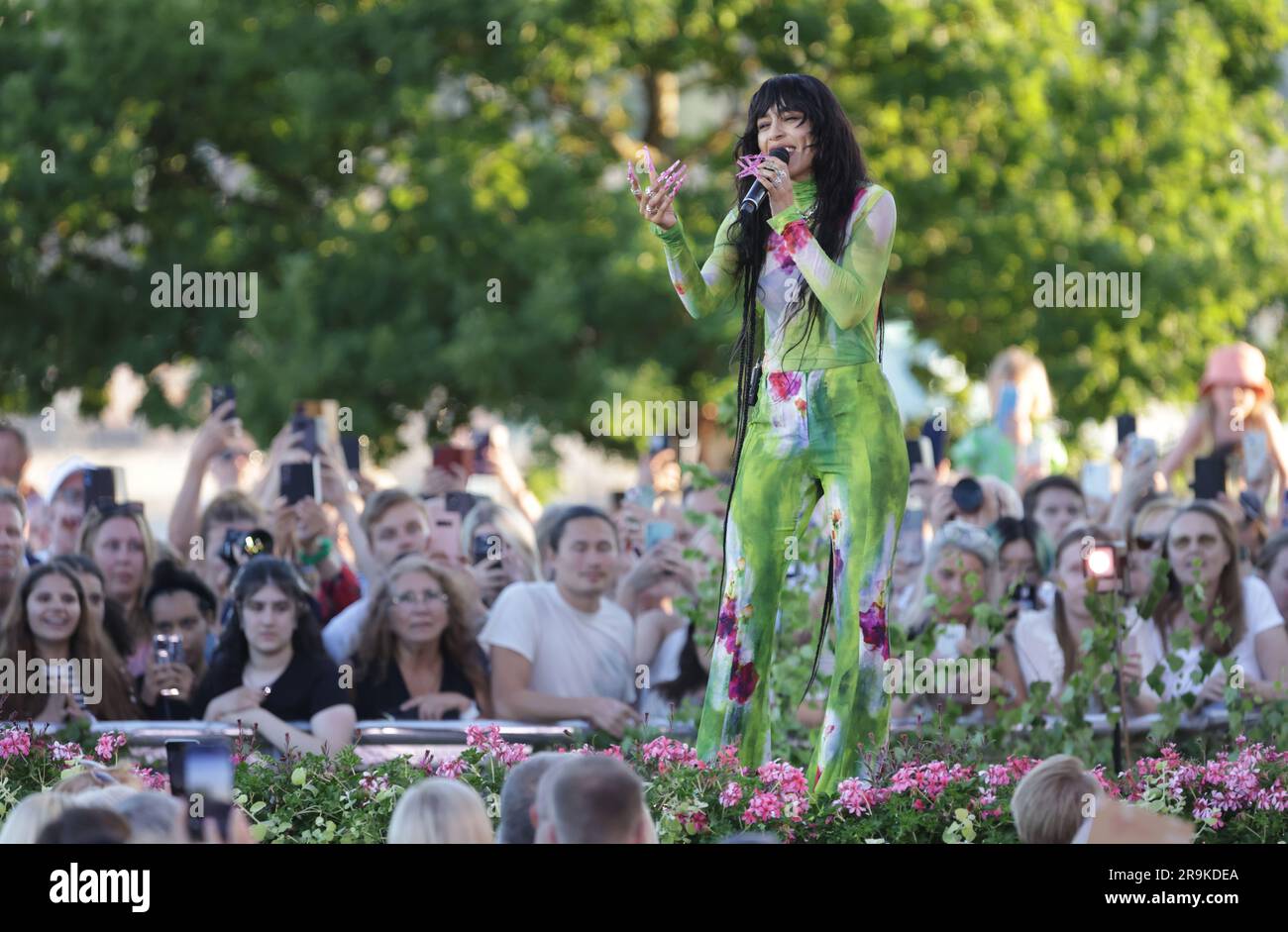 Eurovision winner Loreen performs at Skansen in Stockholm, Sweden 27 ...