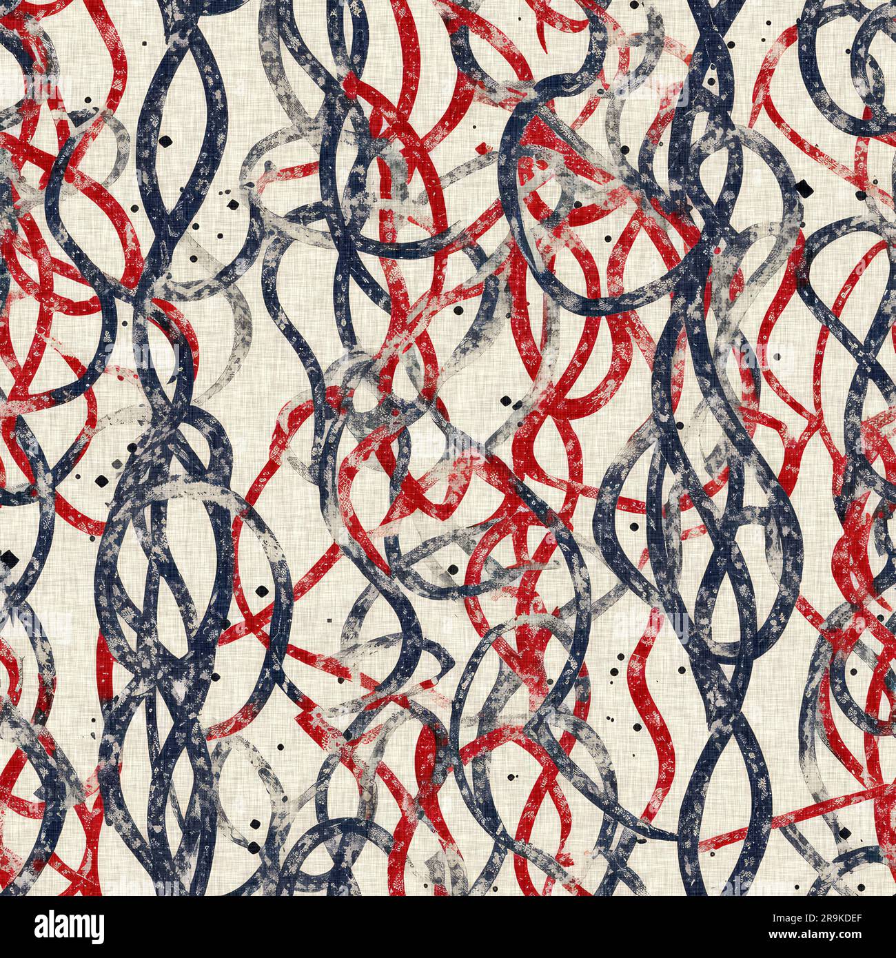 Seamless 4th of July independence day pattern in traditional red, white ...