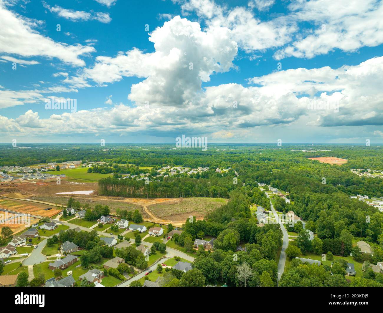 An aerial view of Graham, North Carolina, showcasing the vibrant ...