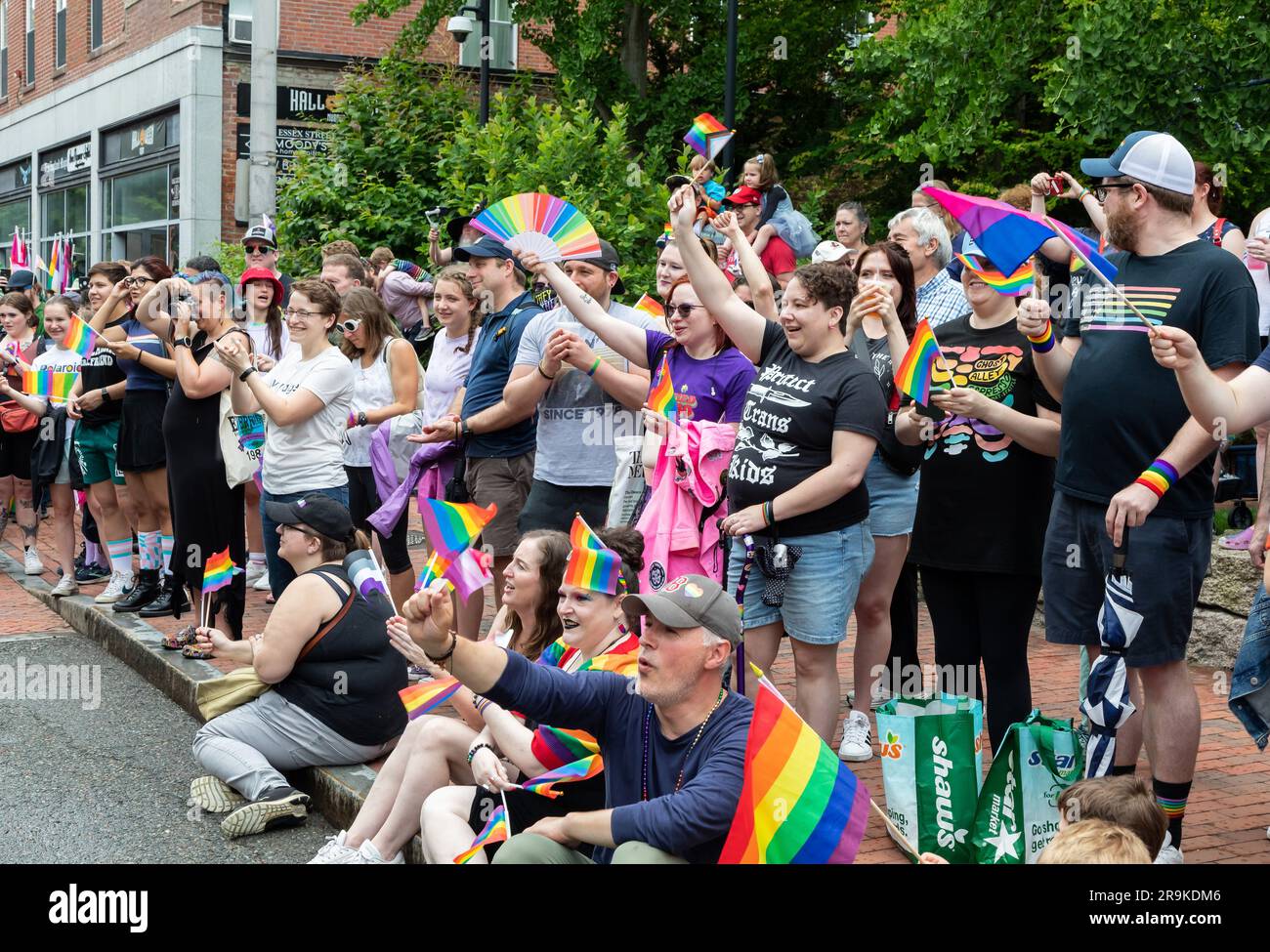 June 24, 2023. Salem, MA. 2023 North Shore Pride Parade & Festival ...