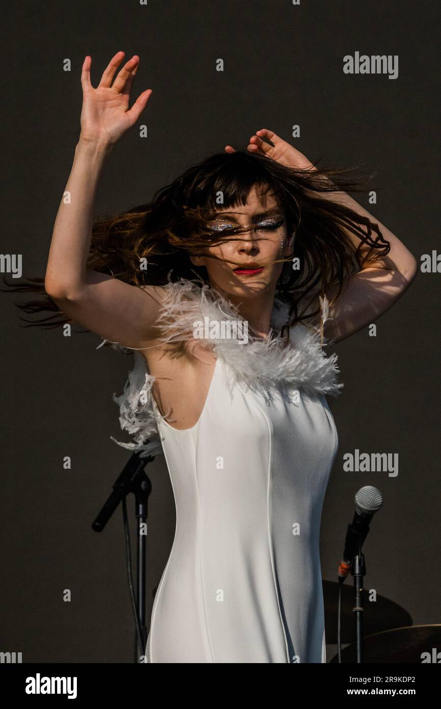 Chvrches (pictured Lauren Mayberry) play the other stage - Friday at ...