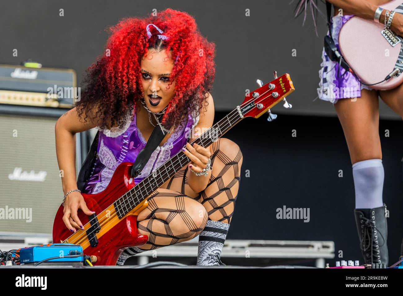 Nova Twins, Sunday at the 2023 Glastonbury Festival, Worthy Farm ...