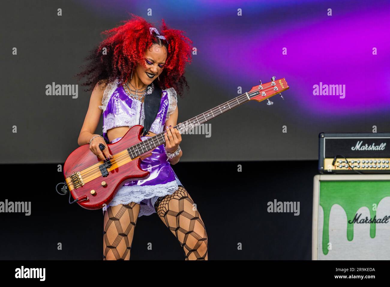 Nova Twins, Sunday at the 2023 Glastonbury Festival, Worthy Farm ...