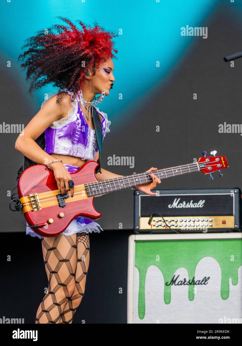 Nova Twins, Sunday at the 2023 Glastonbury Festival, Worthy Farm ...