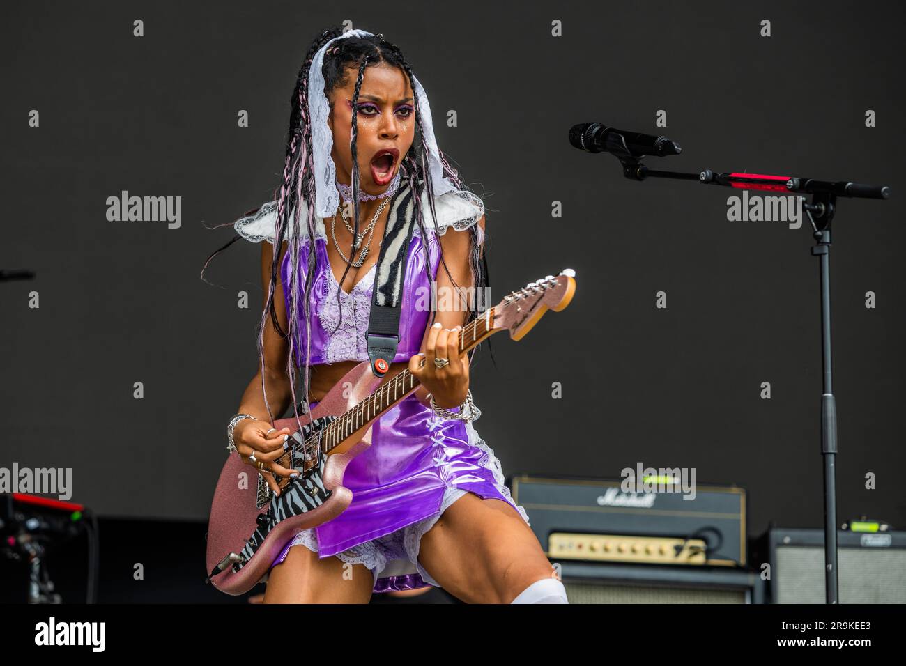 Nova Twins, Sunday at the 2023 Glastonbury Festival, Worthy Farm ...