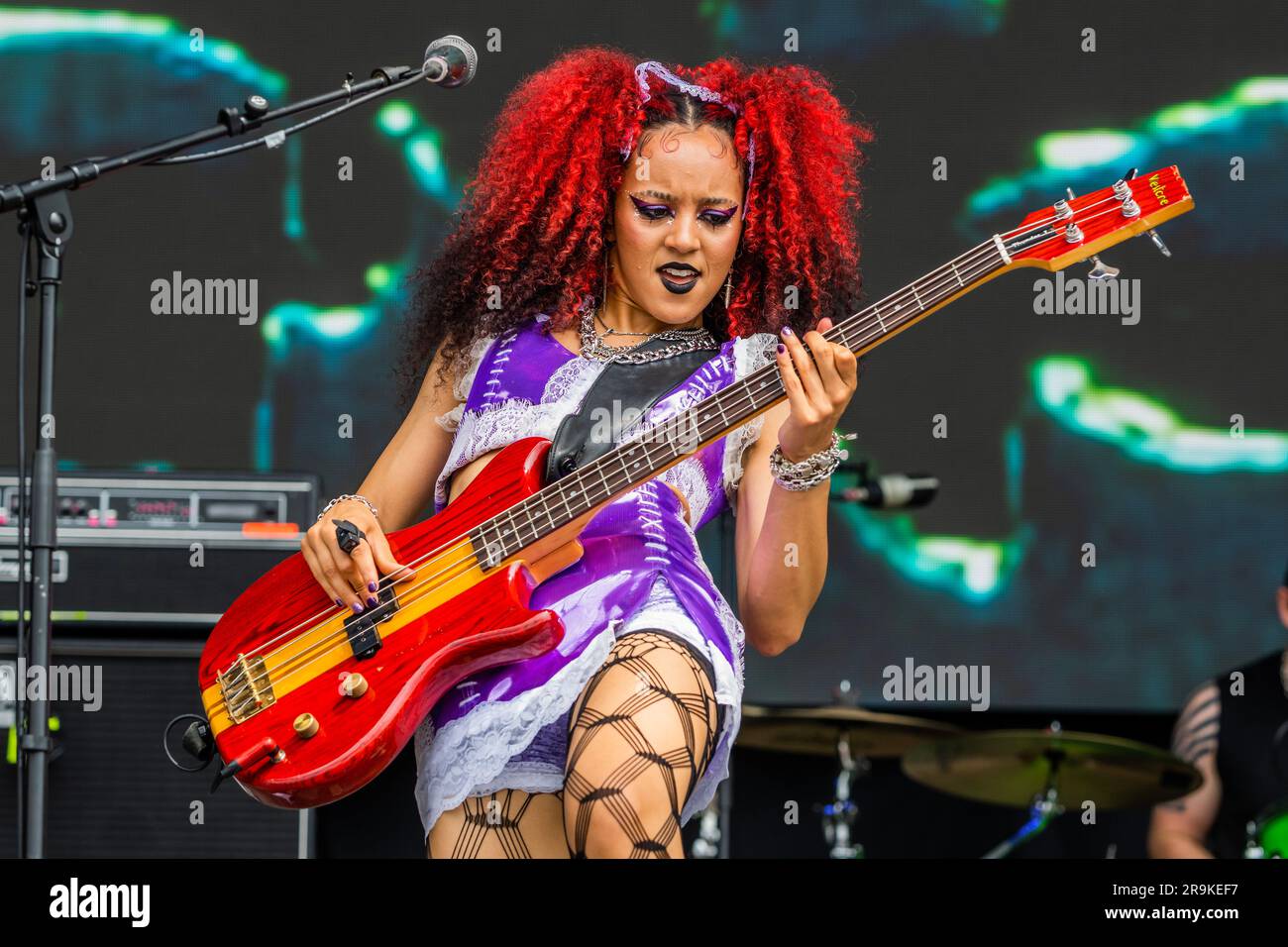 Nova Twins, Sunday at the 2023 Glastonbury Festival, Worthy Farm ...