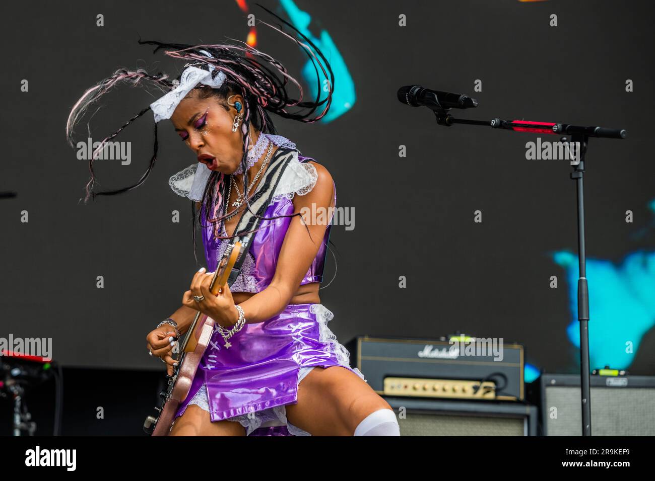 Nova Twins, Sunday at the 2023 Glastonbury Festival, Worthy Farm ...