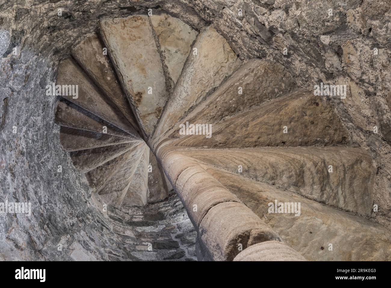 Staircase of a historic scottish castle Stock Photo - Alamy