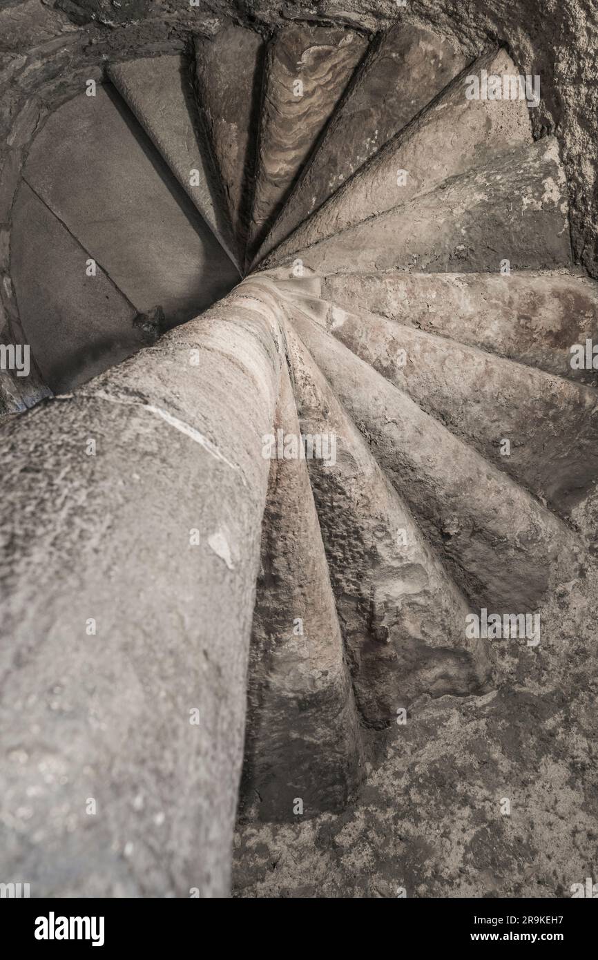 Staircase of a historic scottish castle Stock Photo - Alamy