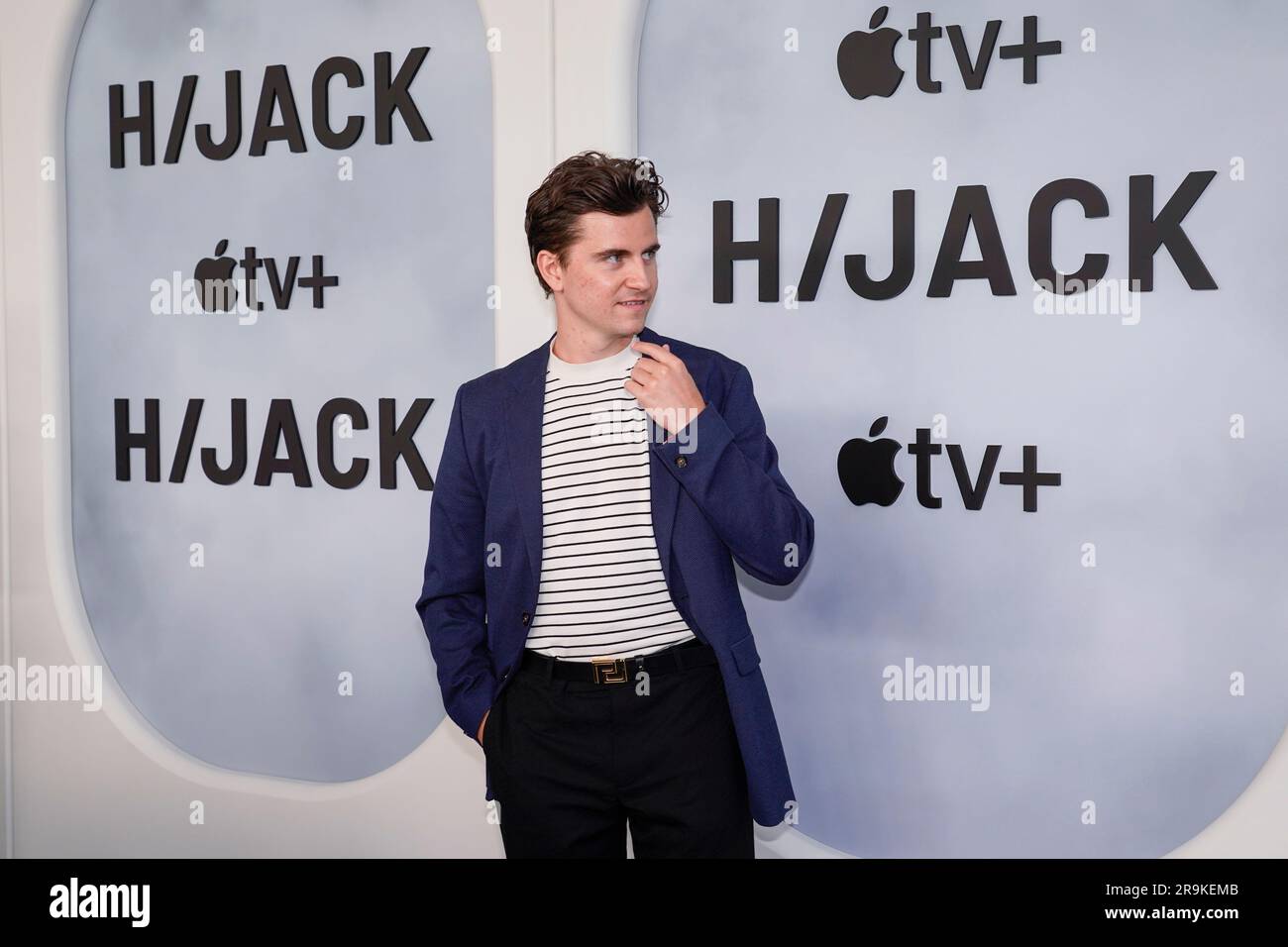 Billy Harris attends the Hijack premiere, in London, Tuesday, June 27 ...