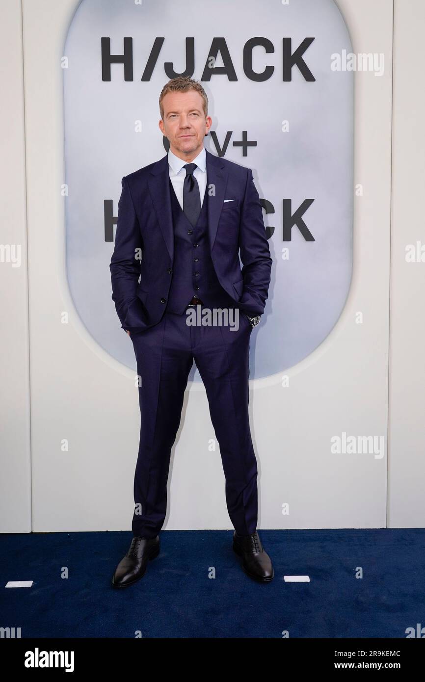 Max Beesley attends the Hijack premiere, in London, Tuesday, June 27 ...