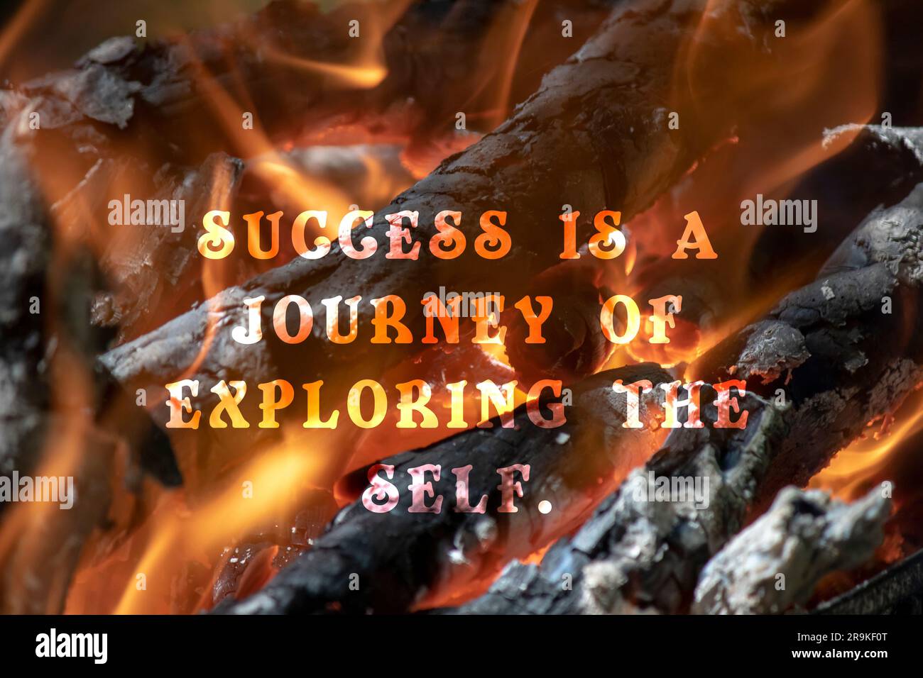 Success is a journey of exploring the self. success slogans Stock Photo ...