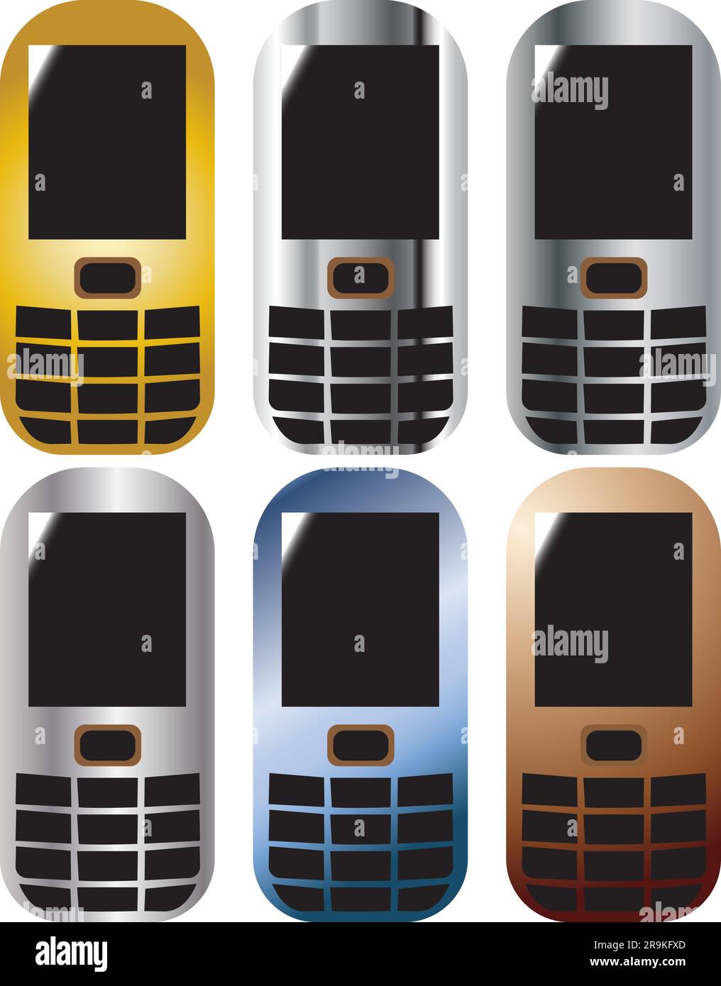 Colourful phone mobile cell cellular icon transparent background EPS ...