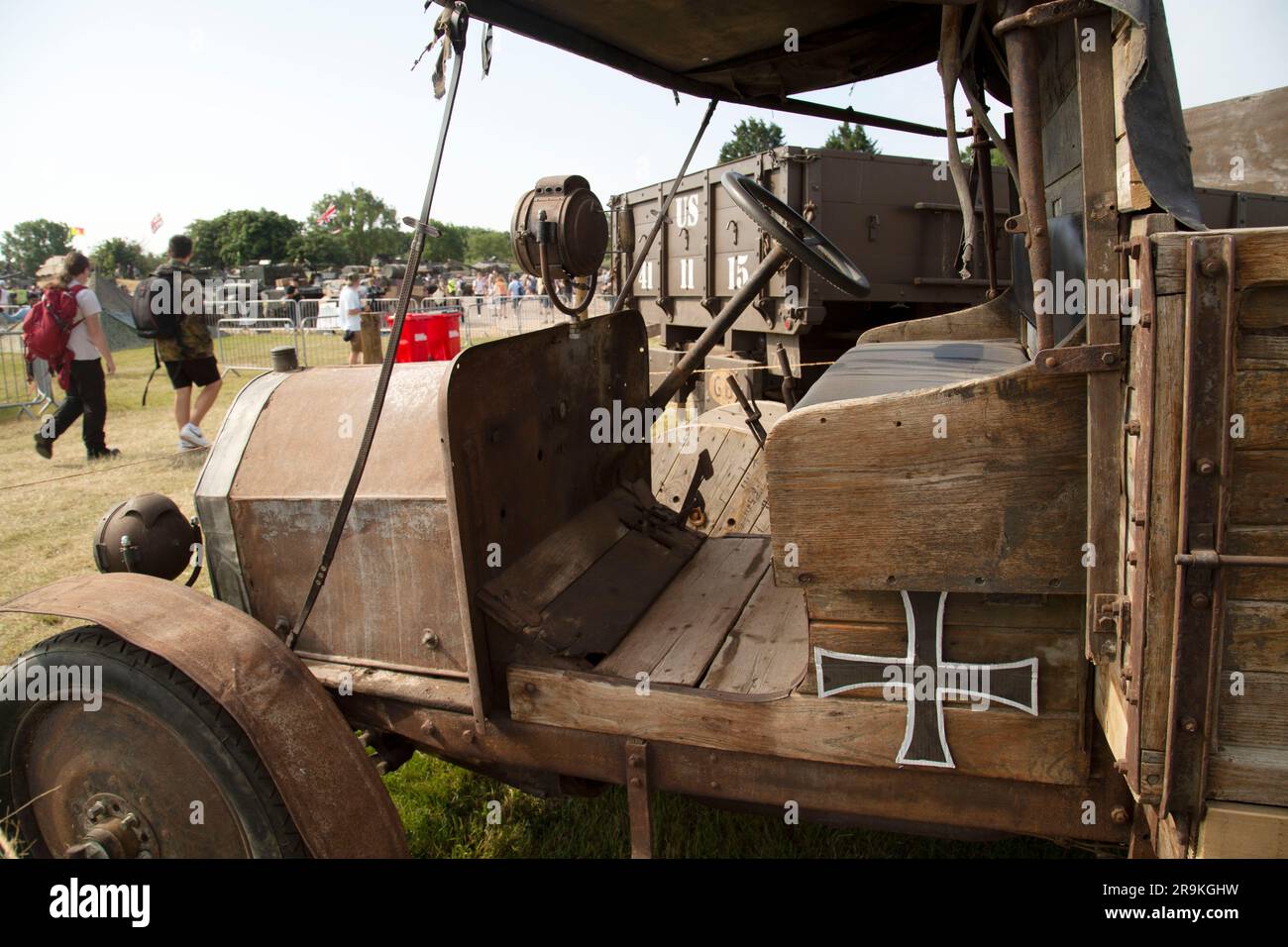 Fiat 18 BL truck in German army colours. Tankfest 23, Bovington. UK ...