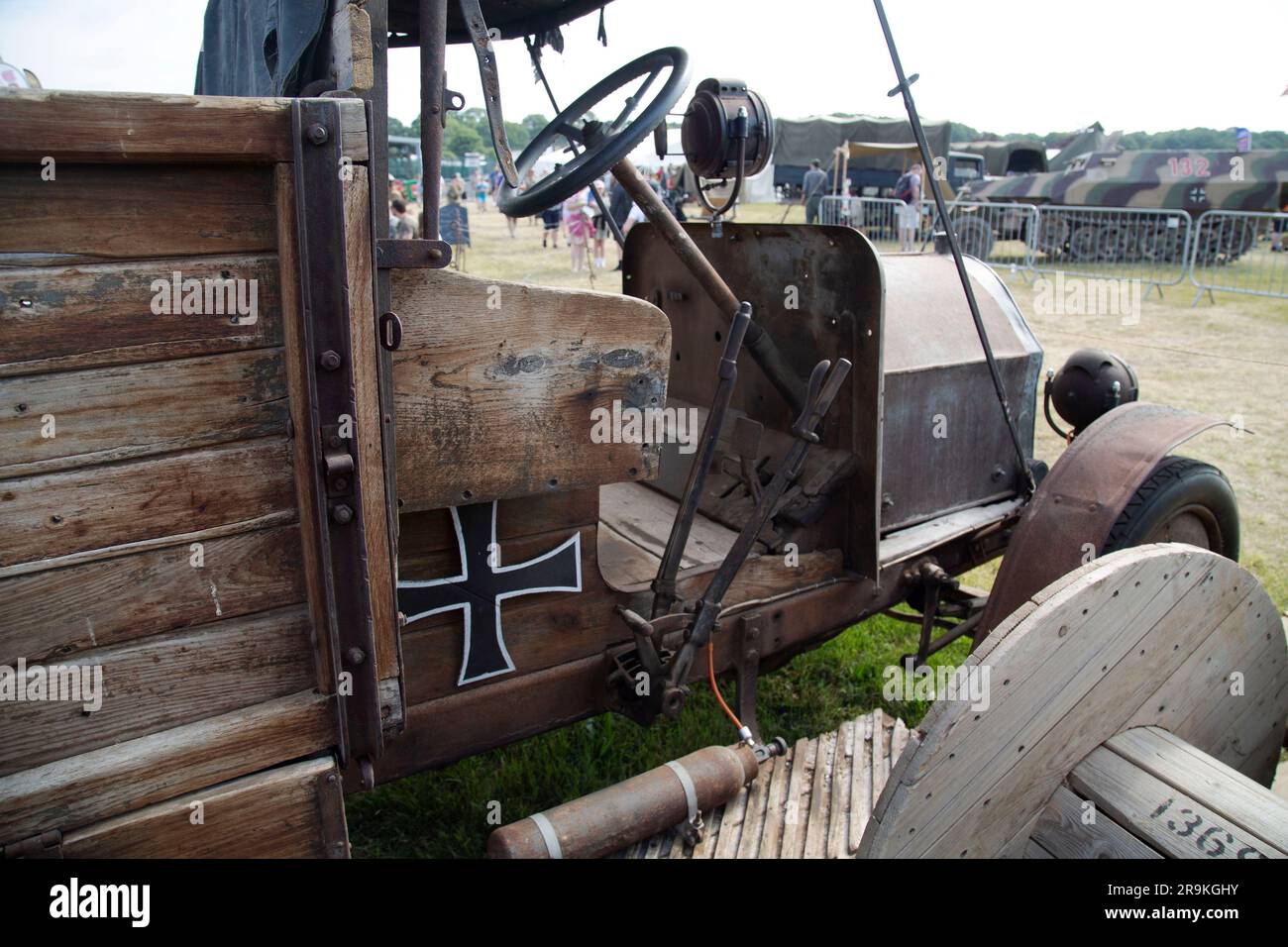 Fiat 18 BL truck in German army colours. Tankfest 23, Bovington. UK ...