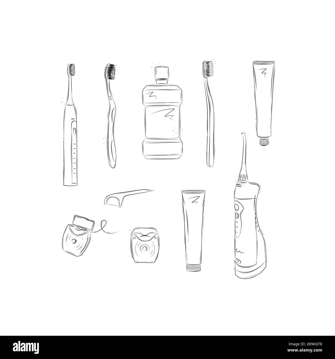 Dental care accessories electric toothbrush, regular toothbrush ...