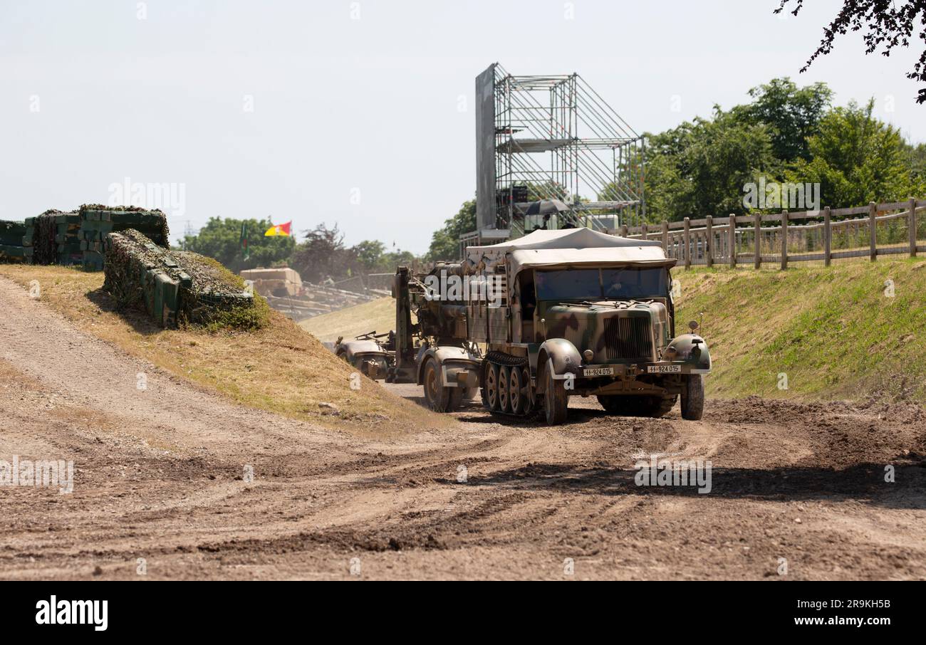 German Army Sd.Kfz. 7 8 tonne Prime Mover Half-track artillery tractor ...