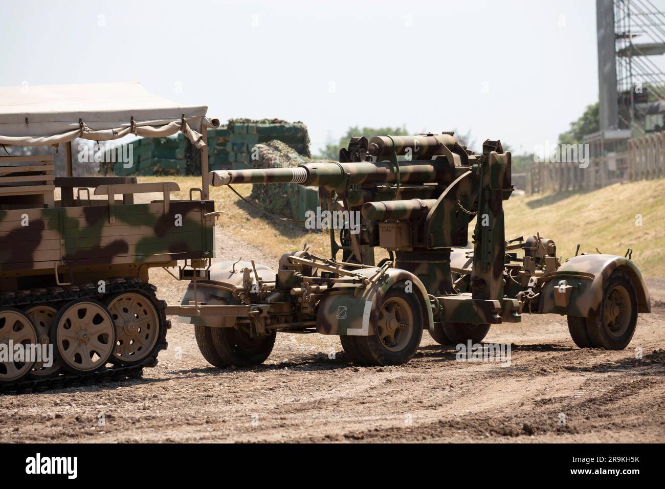 German Army Sd.Kfz. 7 8 tonne Prime Mover Half-track artillery tractor ...