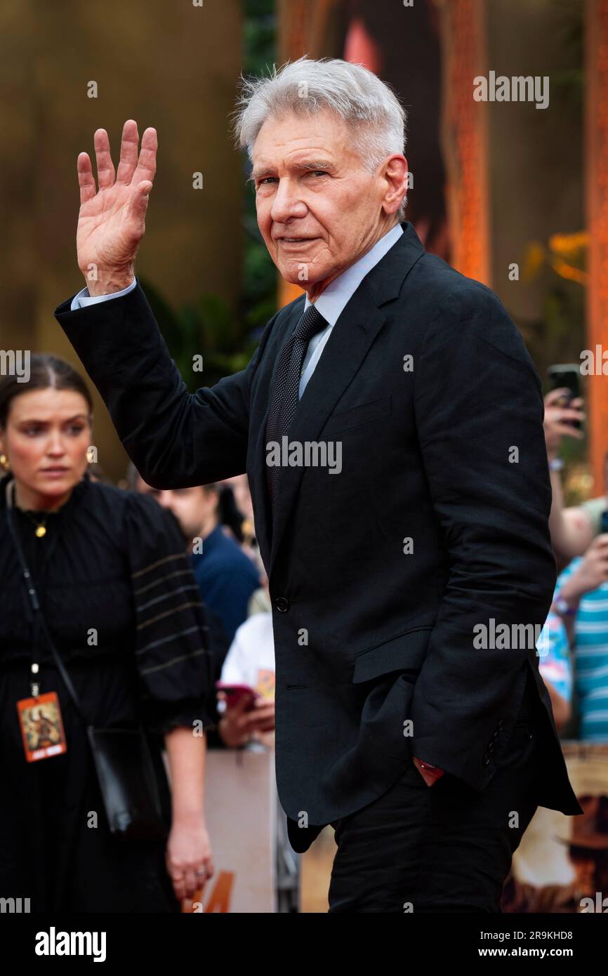 Harrison Ford poses for photographers upon arrival at the premiere of ...