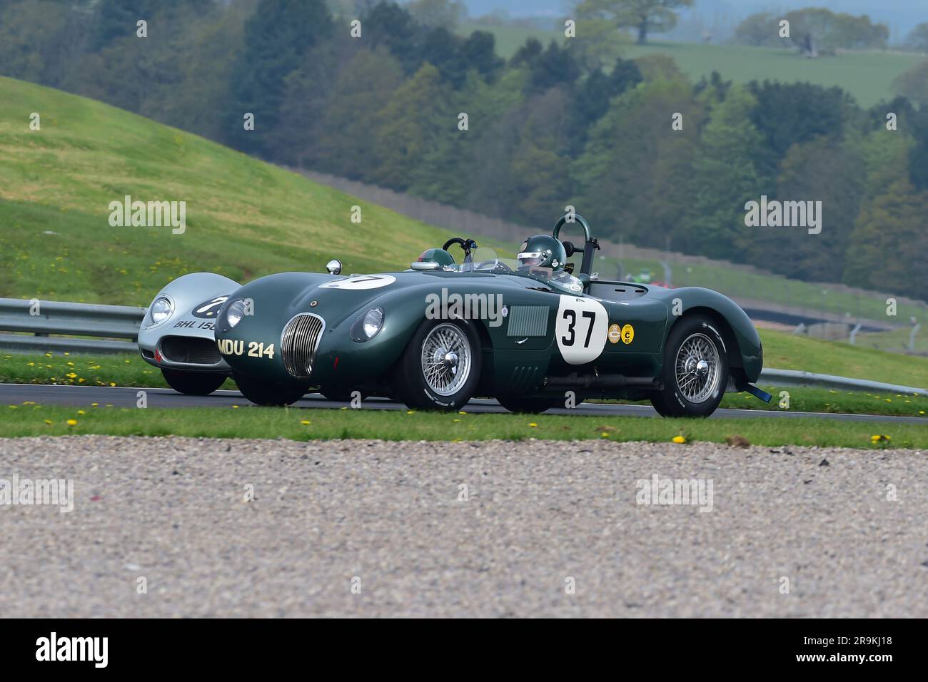 Nigel Webb, John Young, Jaguar C-Type, MRL RAC Woodcote Trophy ...