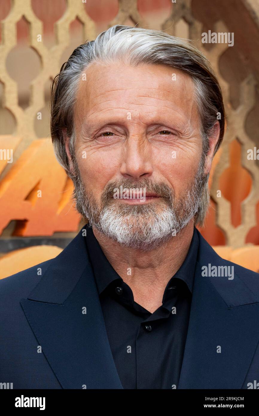 Mads Mikkelsen poses for photographers upon arrival at the premiere of ...