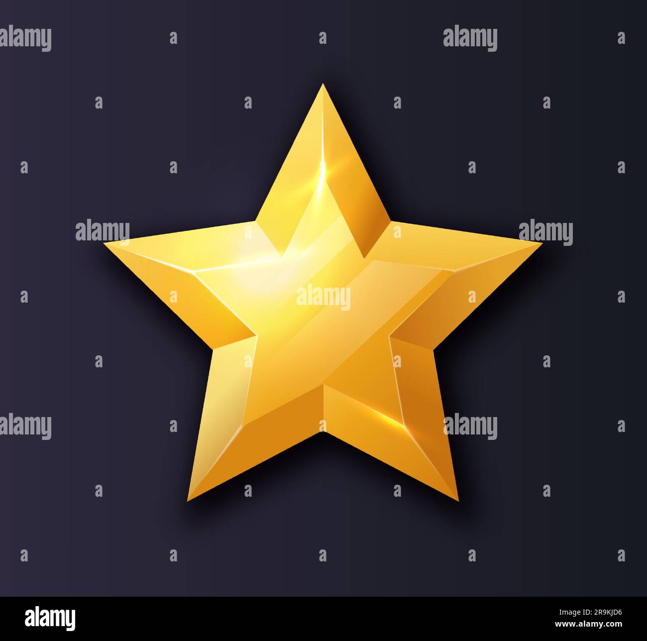 3D game star icon concept Stock Vector Image & Art - Alamy