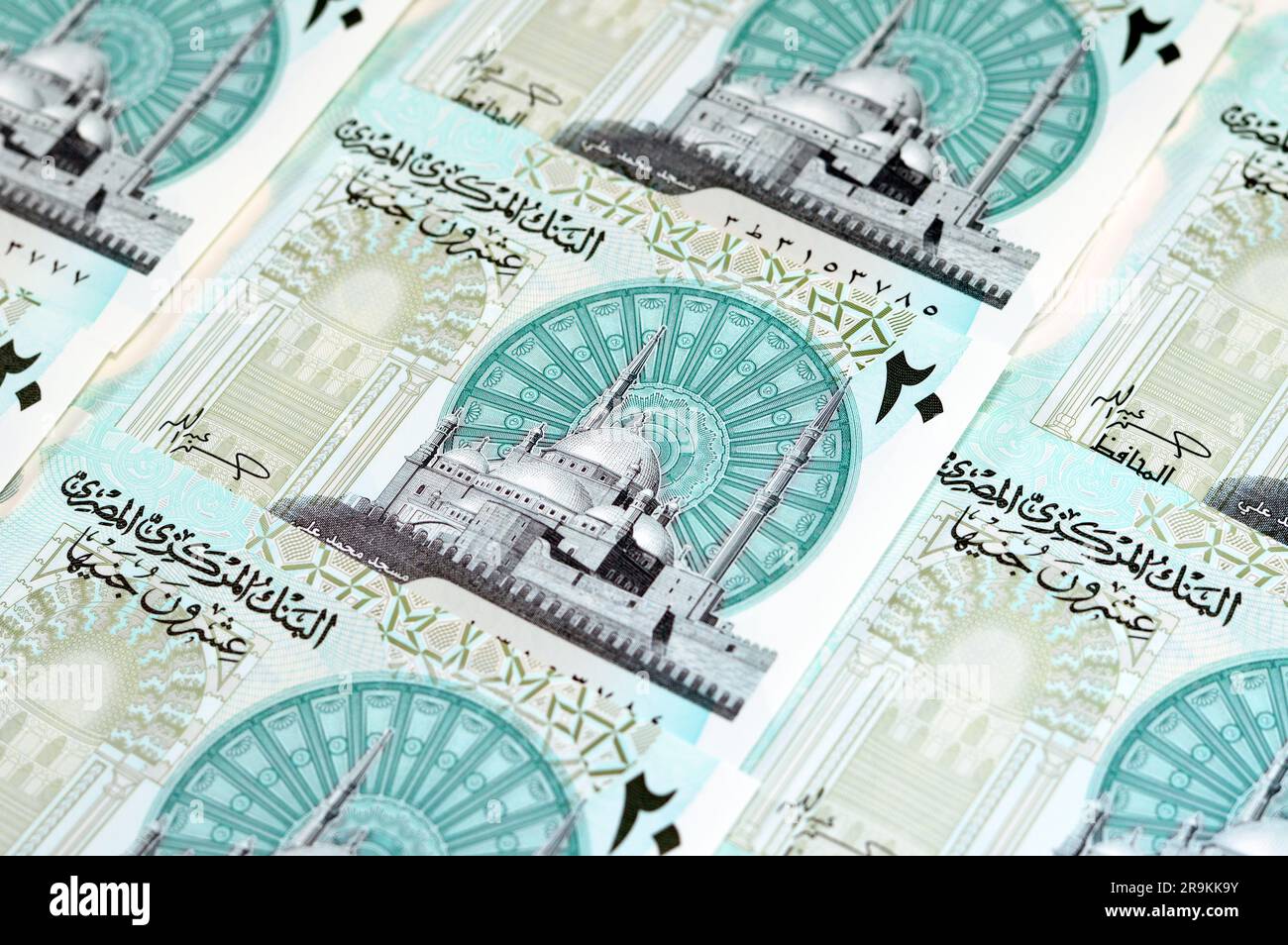 new Egyptian 20 EGP LE twenty polymer pounds cash money banknote bill ...