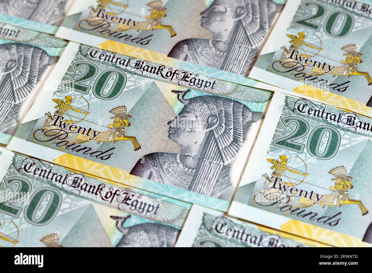 new Egyptian 20 EGP LE twenty polymer pounds cash money banknote bill ...