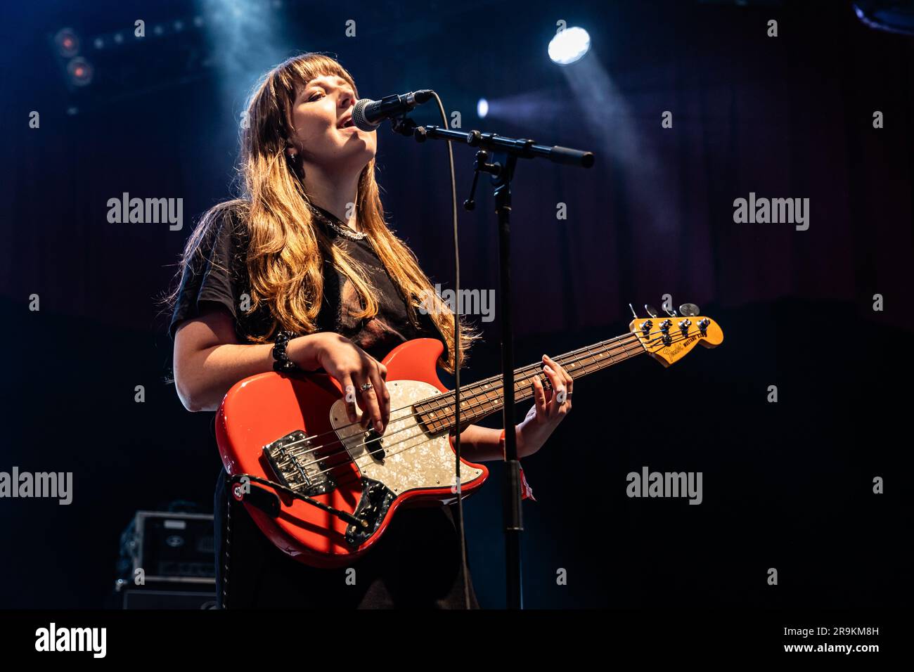 Roskilde, Denmark. 27th June, 2023. The Swedish indie rock band Girl ...