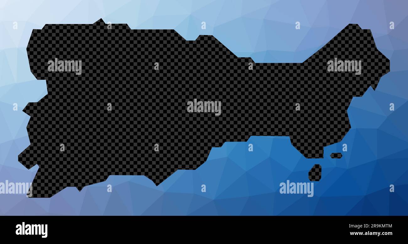 Capri geometric map. Stencil shape of Capri in low poly style. Artistic ...