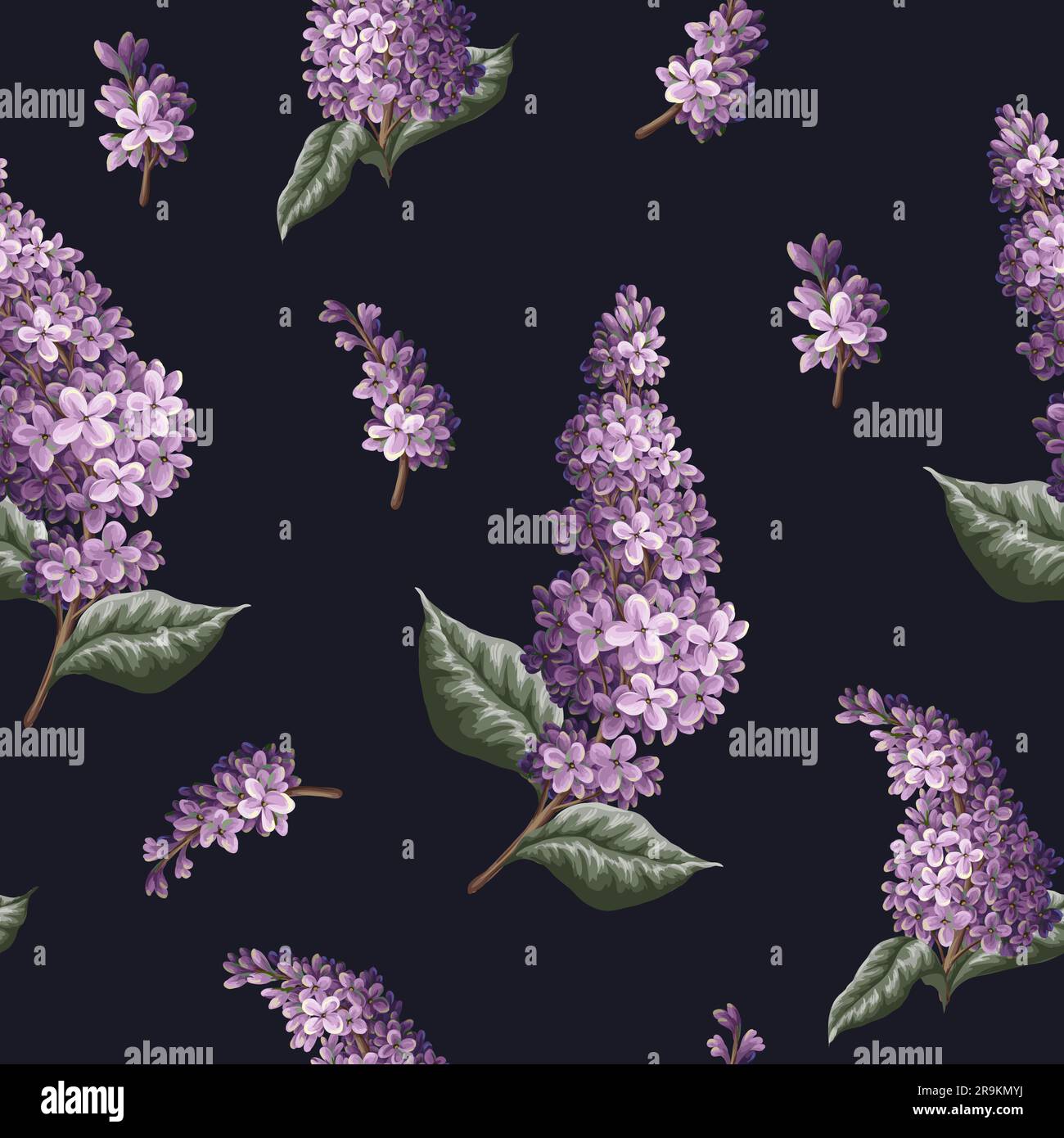 White lilacs background Stock Vector Images - Alamy