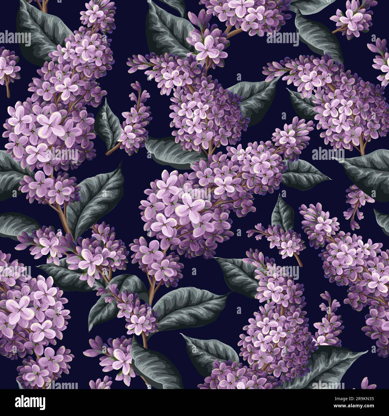 Lilacs Stock Vector Images - Alamy