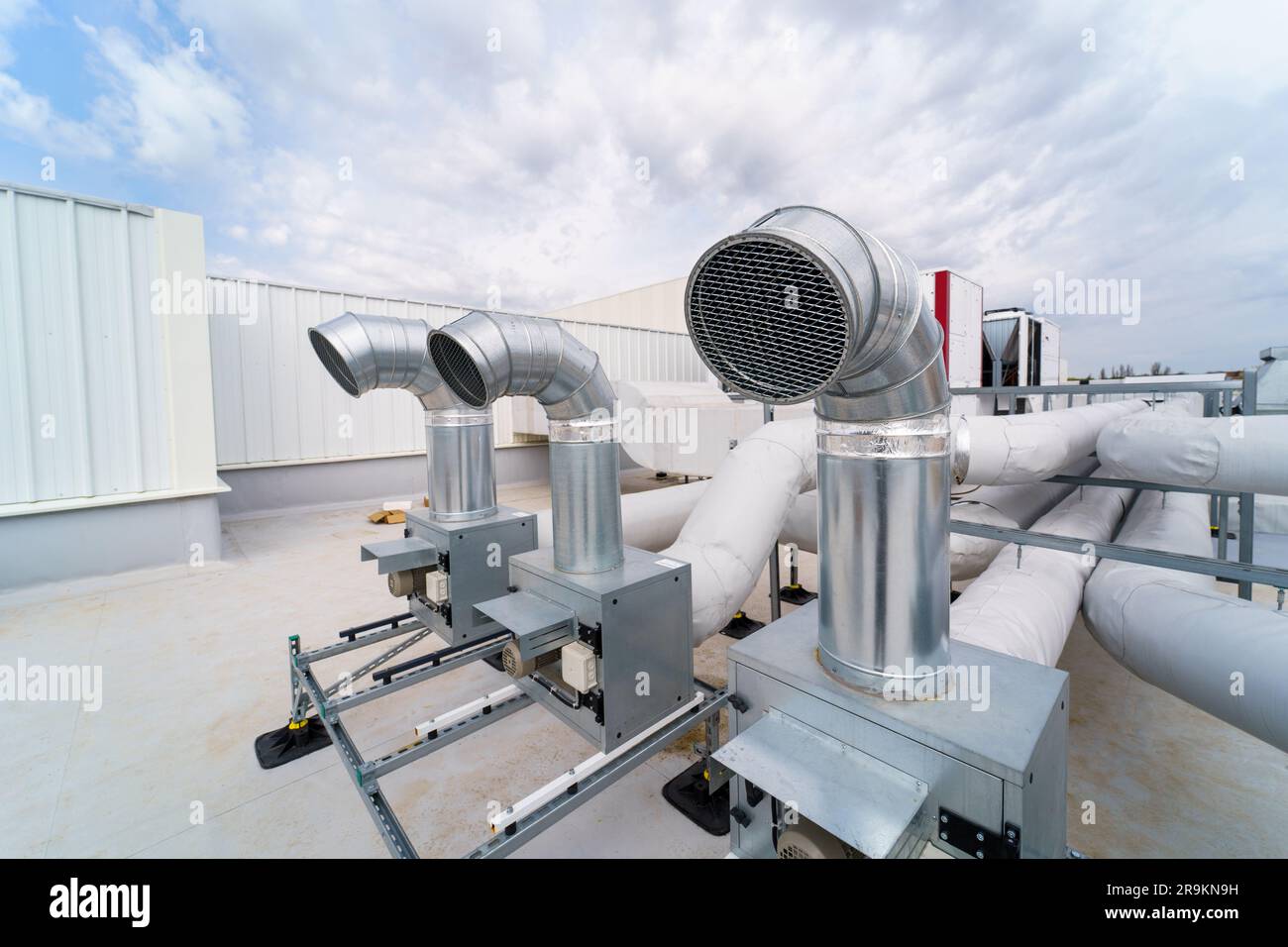 The air conditioning and ventilation system of a large industrial ...
