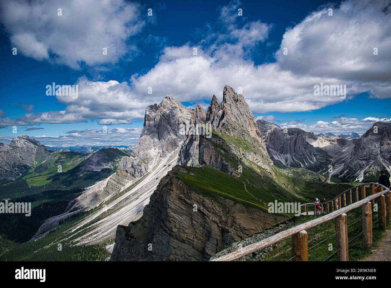 View from Seceda in June Stock Photo - Alamy