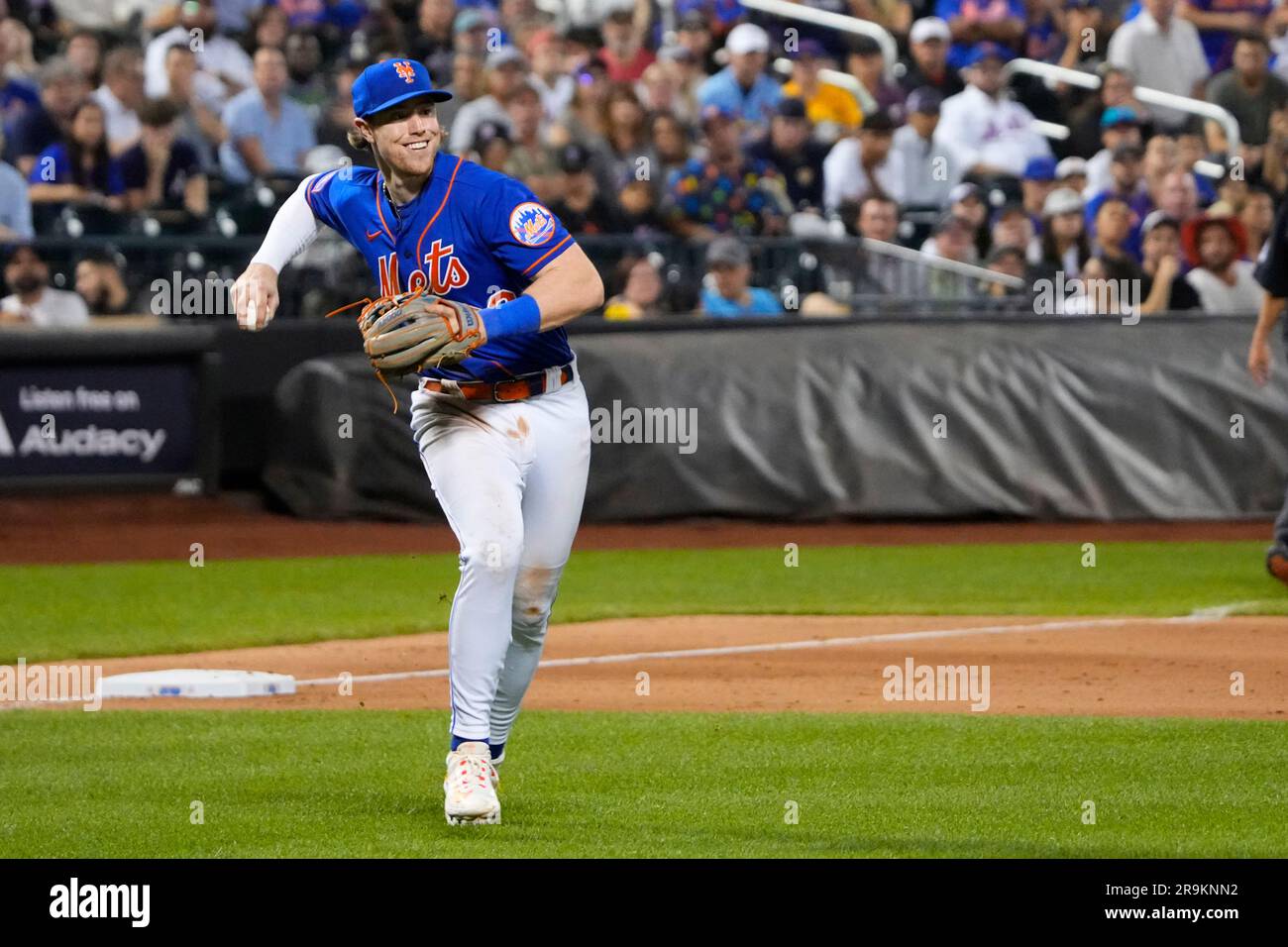 FLUSHING, NY - JUNE 26: New York Mets Third Basaman Brett Baty (22 ...