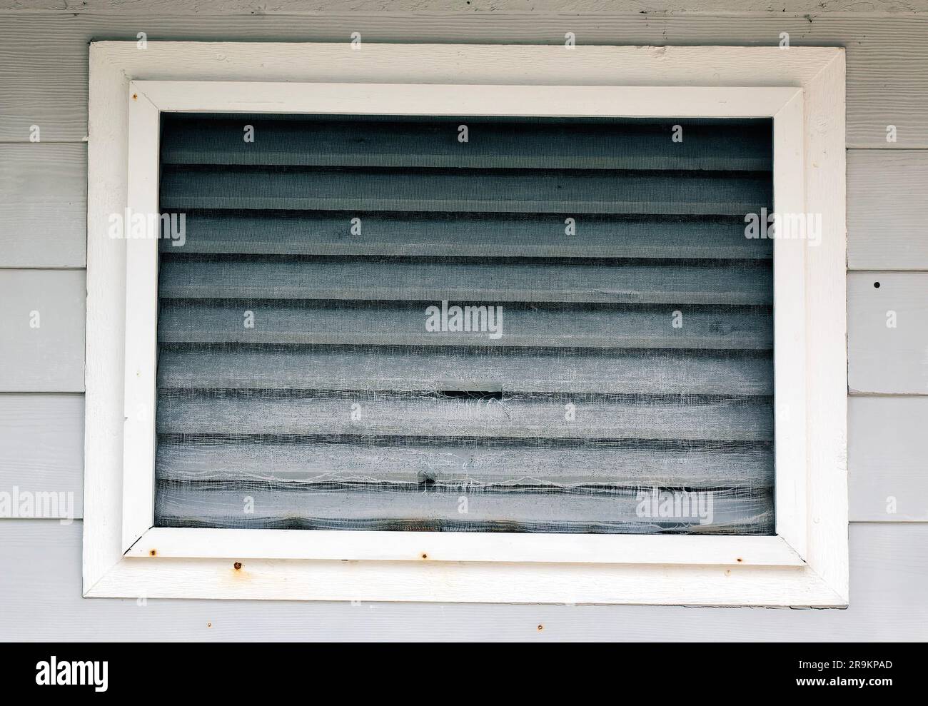 Slats on a window in a wall Stock Photo - Alamy