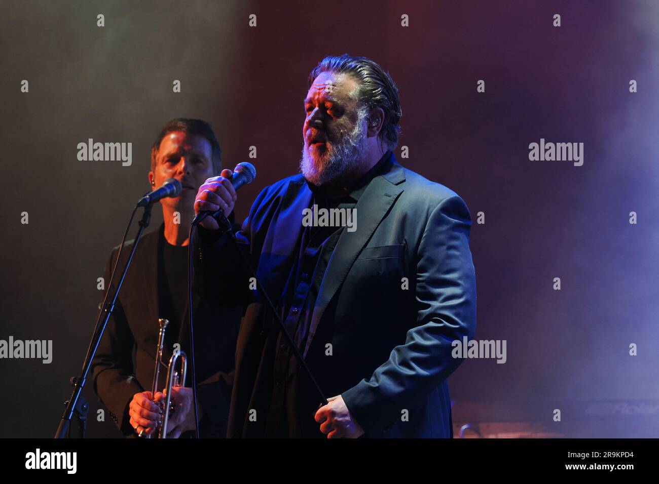 Bologna, Italy. 27th June, 2023. New Zealand actor Russell Crowe in ...