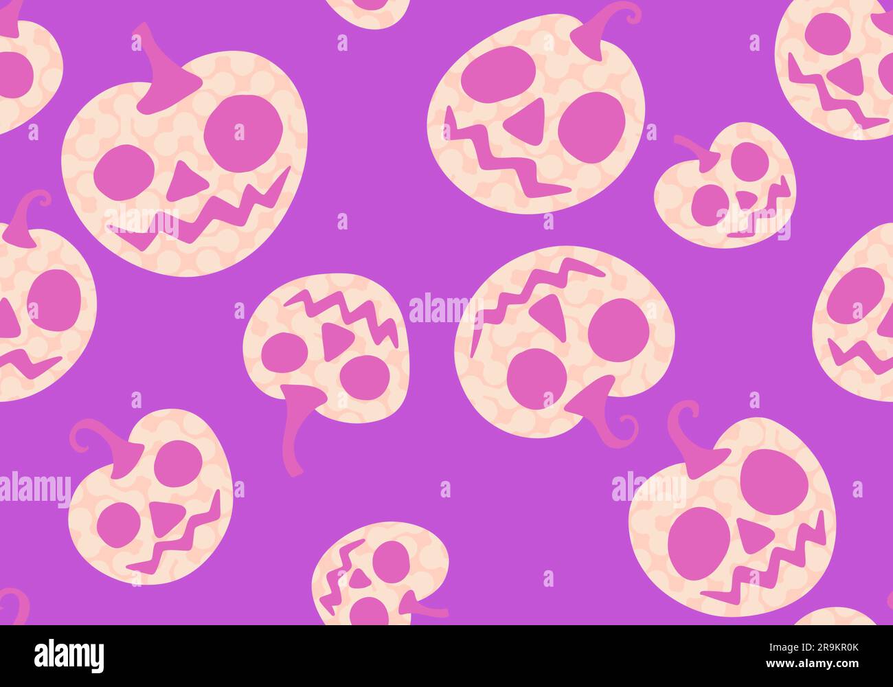 Halloween seamless pumpkins pattern for fabrics and wrapping paper and ...