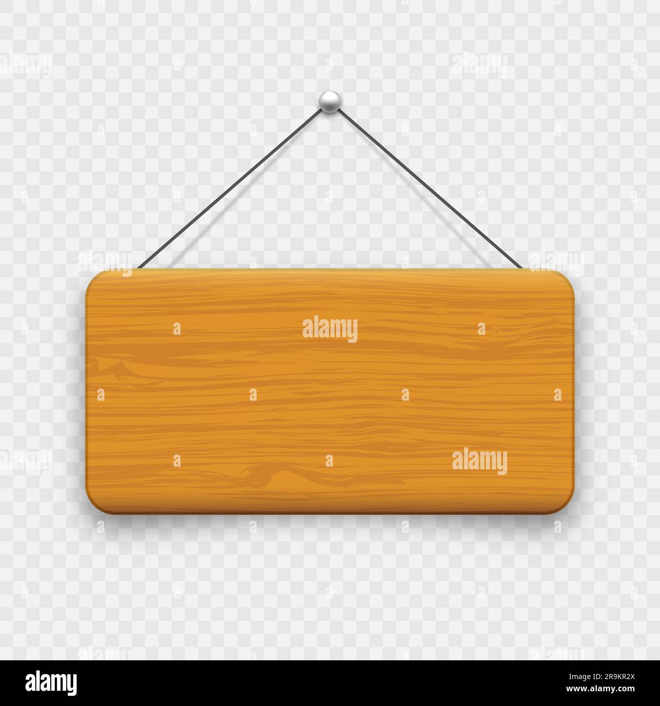 Wooden hanging signboard. Made of wood door sign for cafe, restaurant, bar or retail store ...