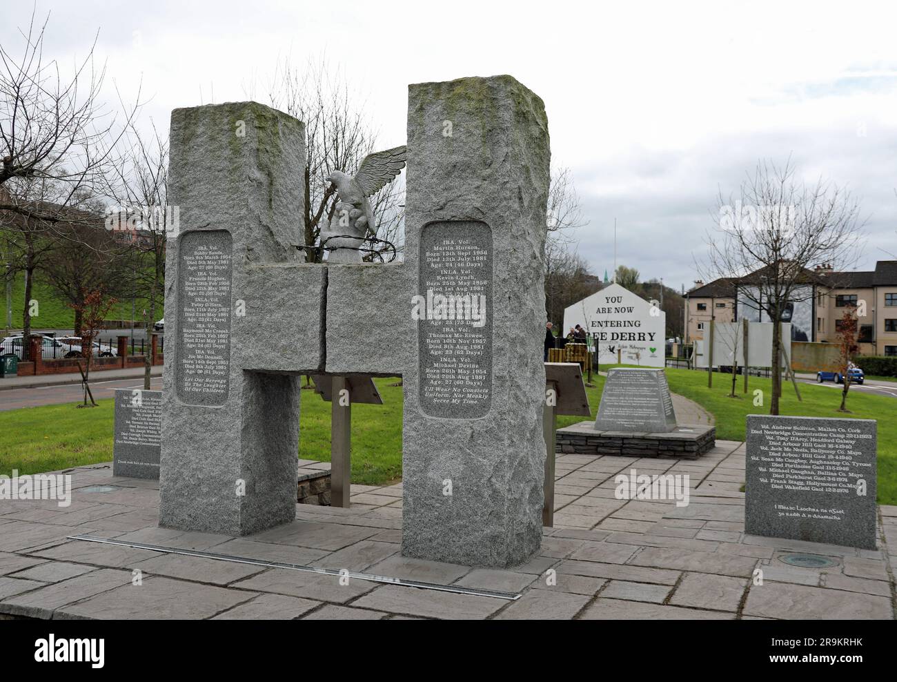 The Hunger Strike Monument in Derry Stock Photo - Alamy