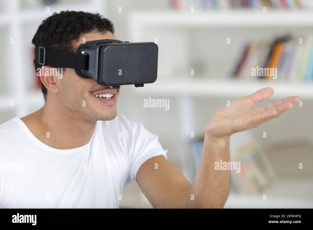 playing magic virtual reality with hololens Stock Photo - Alamy