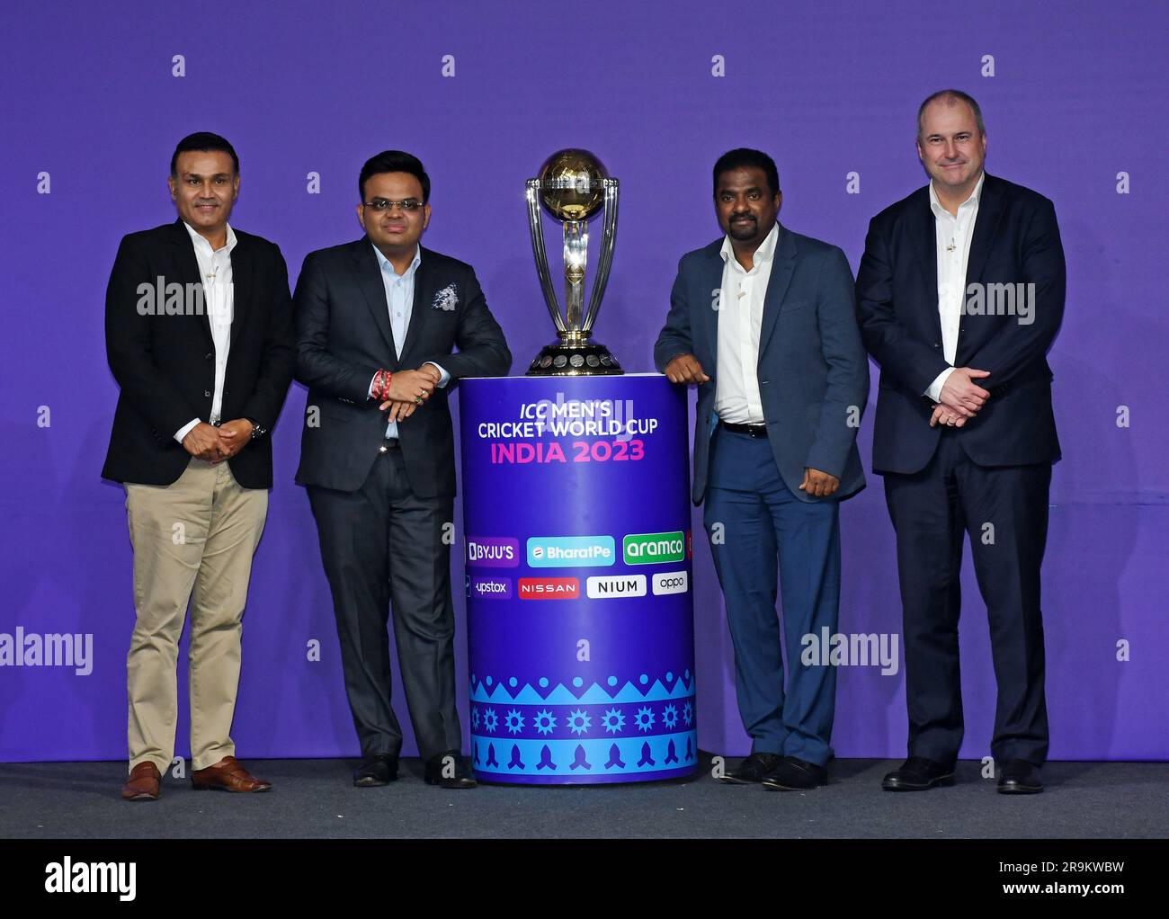 L-R Former Indian cricketer Virender Sehwag, Board of Control for Cricket in India (BCCI ...