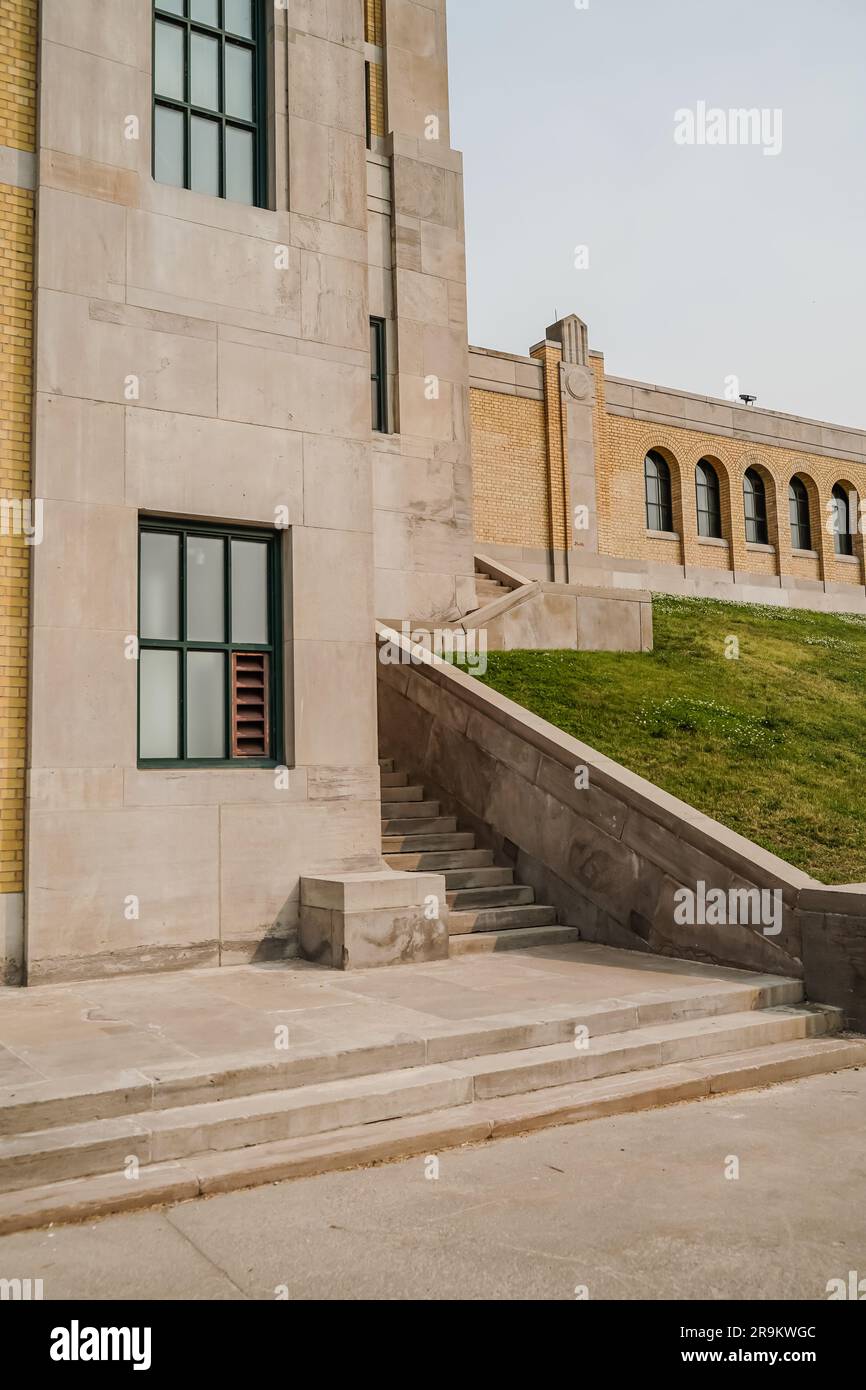 The R. C. Harris Water Treatment Plant in Toronto, Ontario, Canada, is ...