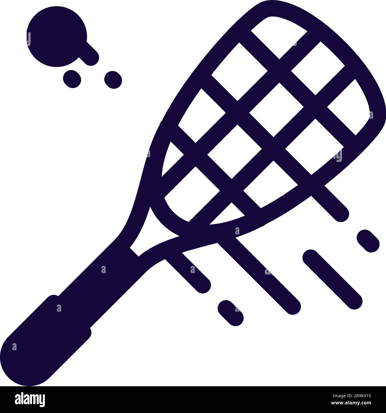Isolated monochrome squash racket and ball icon Vector Stock Vector ...
