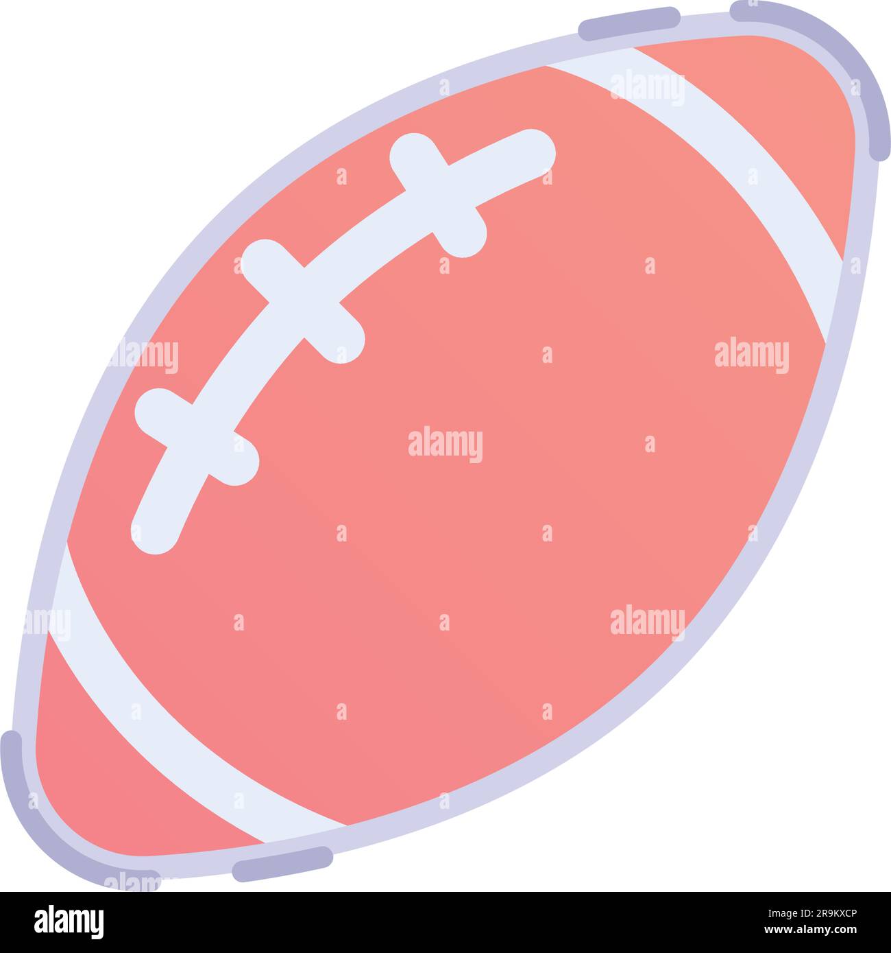 Isolated colored football ball icon Vector Stock Vector Image & Art - Alamy