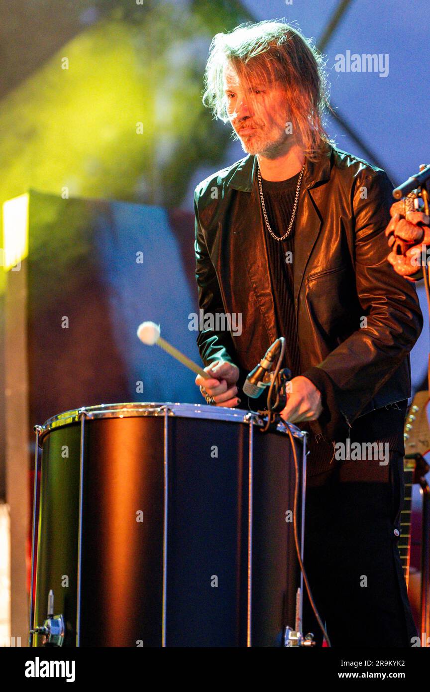 Rodrigo D'Erasmo during the Italian singer Music Concert Diodato - Cosi ...